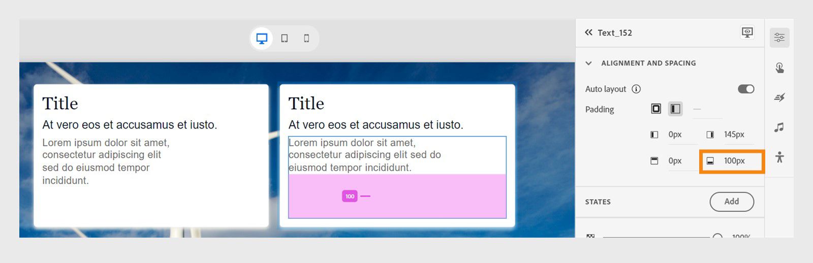 Add Padding To Content Blocks And Components In Adobe Captivate 